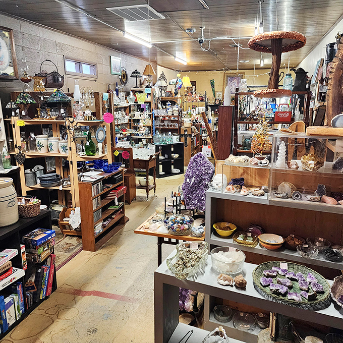 Every aisle tells a hundred stories. From crystals to collectibles, this isn't shopping&mdash;it's time travel with price tags.