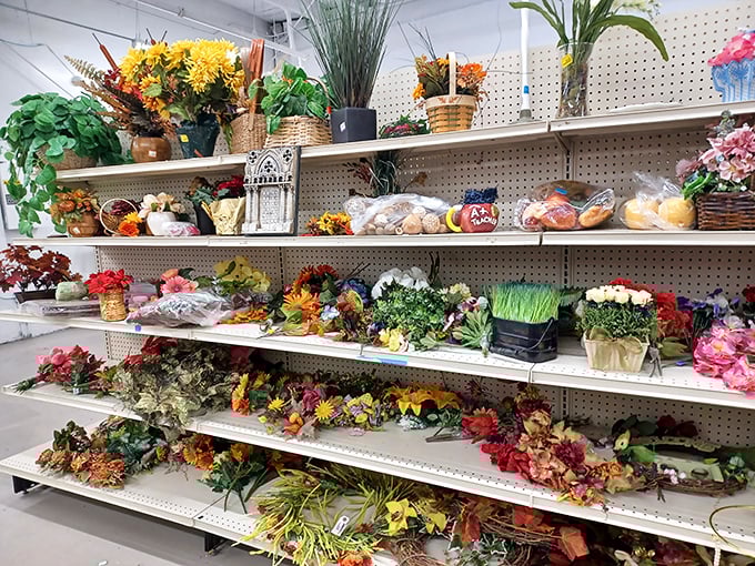 Silk flower heaven or botanical wonderland? Either way, these never-wilt blooms offer eternal spring without the sneezing or watering commitments.