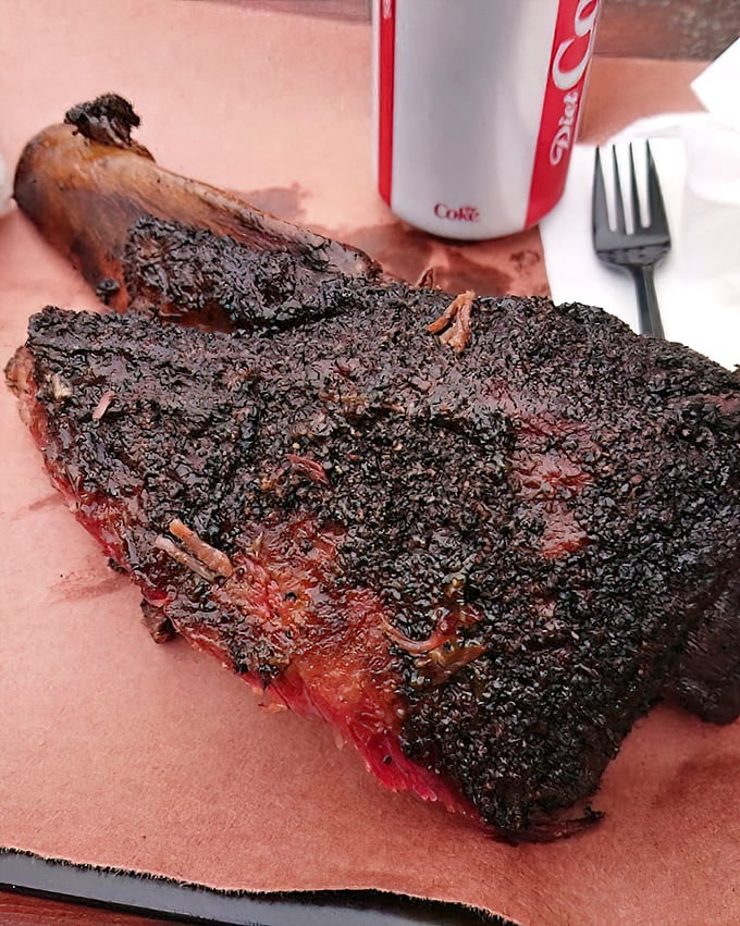 Behold the bark! This brisket's exterior is like nature's candy&mdash;a caramelized, spice-crusted masterpiece protecting that juicy interior like armor.