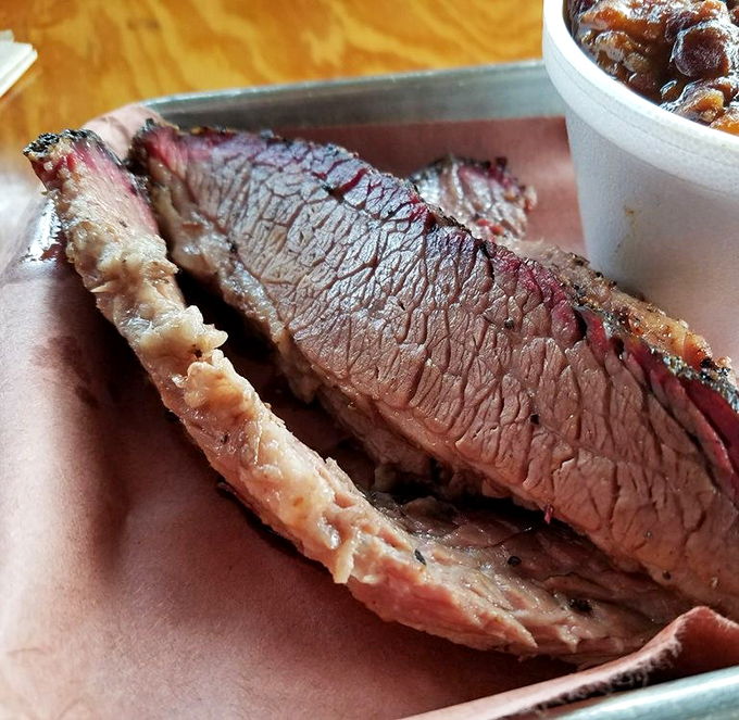 This brisket achieves what every pitmaster dreams about&mdash;that perfect pink smoke ring and bark worth writing home about.
