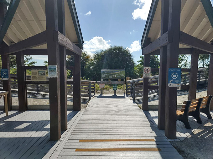 The gateway to adventure. This boardwalk marks the transition from everyday life to beach bliss&mdash;each step bringing you closer to paradise.