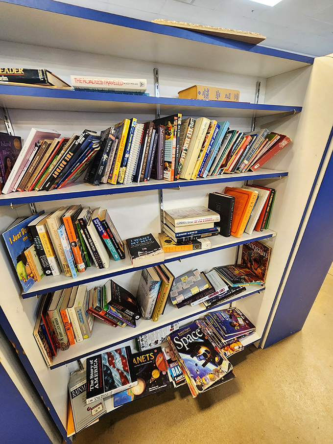 Bibliophiles rejoice! These shelves hold literary adventures waiting to be rediscovered, from forgotten bestsellers to coffee table tomes on everything imaginable.