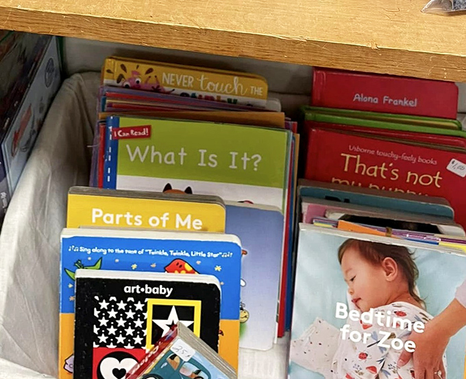 The children's book section is meticulously organized, offering literary adventures for young minds at prices that make parents' wallets smile.