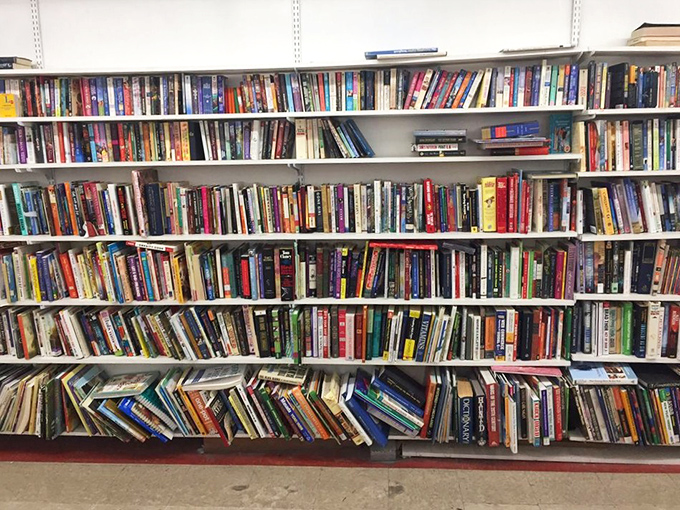 This literary labyrinth would make any bookworm weak at the knees. Somewhere between those spines is the paperback that changed someone's life.