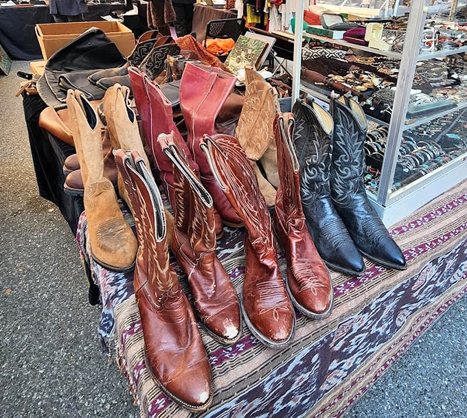 These boots weren't made just for walking—they're conversation pieces waiting to stomp into your wardrobe at a fraction of retail prices.