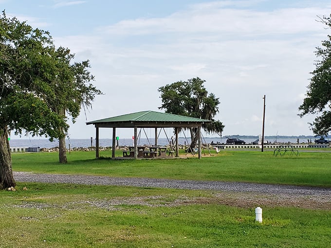 Burns Point Park offers waterfront views without the waterfront price tag, making millionaire scenery accessible to everyone.