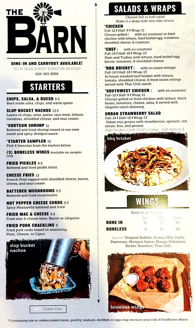 The menu reads like a love letter to comfort food. "Slop Bucket Nachos" might not sound elegant, but trust me&mdash;elegance is overrated when flavor's this good.