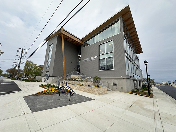 The Calvert Library isn't just about books&mdash;it's where community happens. Modern architecture meets timeless purpose in this gathering space.