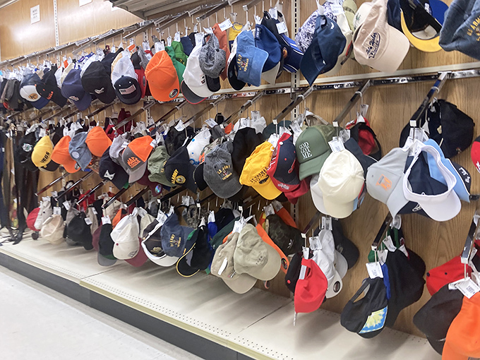 A rainbow of baseball caps tells a thousand stories&mdash;from forgotten teams to memorable vacations&mdash;all waiting for their next chapter.