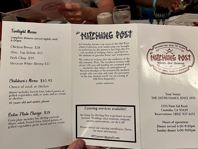 The menu tells the story: straightforward classics executed with precision. No foam, no deconstruction, just honest food that makes you wonder why you ever ate anywhere else.