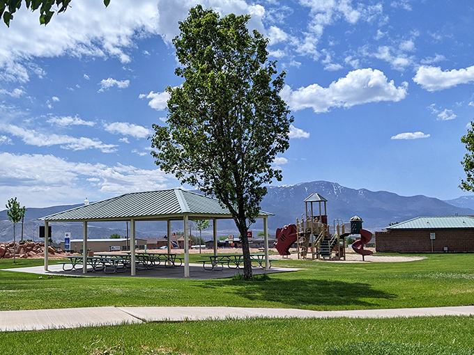 This park pavilion isn't just a structure &ndash; it's where birthday parties become memories and ordinary Tuesday lunches feel like mini-vacations. 