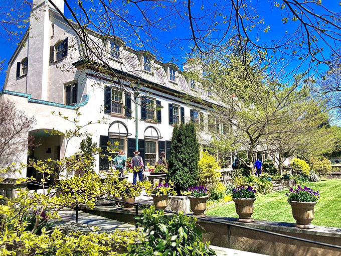 Chanticleer House stands like something from a European fairy tale, minus the evil stepmother and poisoned apples.