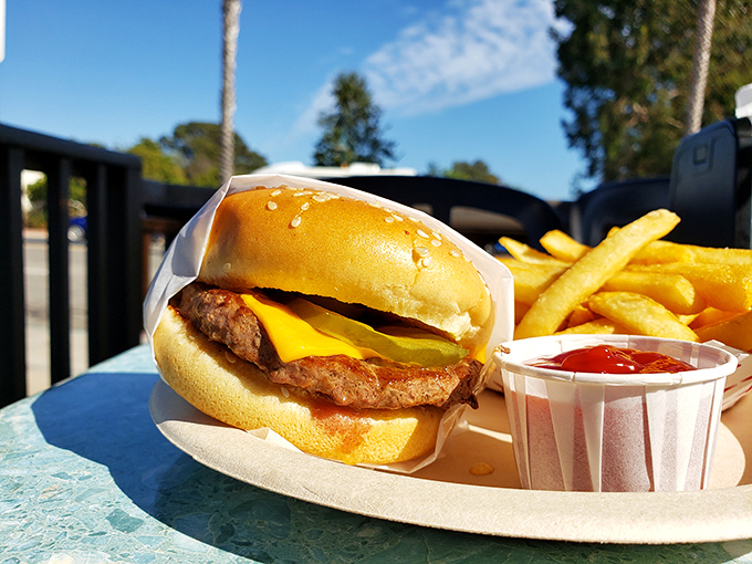 This cheeseburger doesn't need a filter or fancy garnish &ndash; it's already achieved burger enlightenment.
