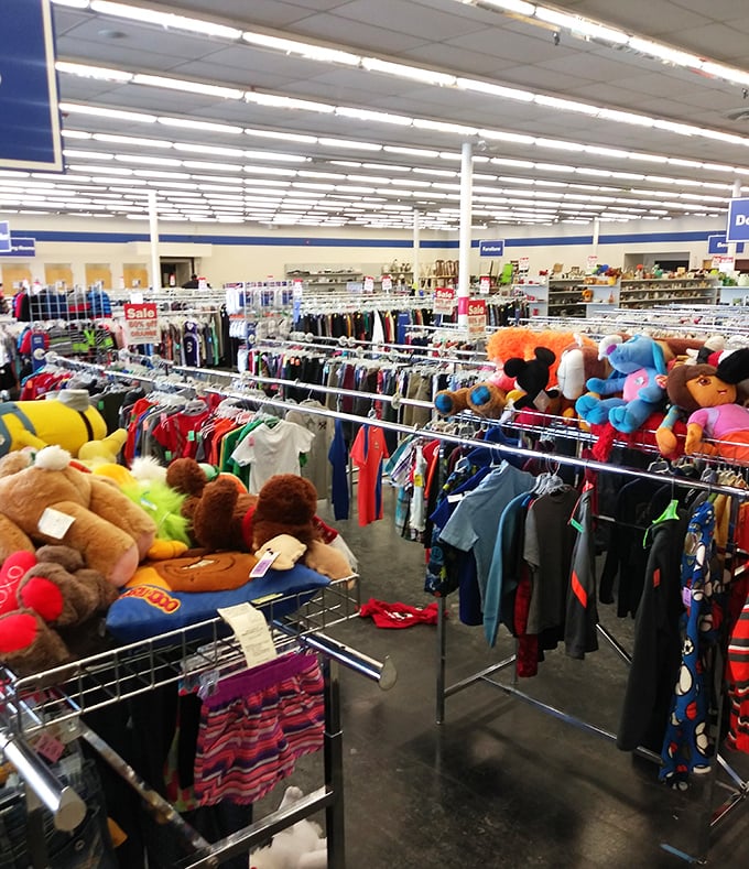 A rainbow explosion of children's clothing where tiny fashionistas can get outfitted for less than the cost of a fancy coffee.