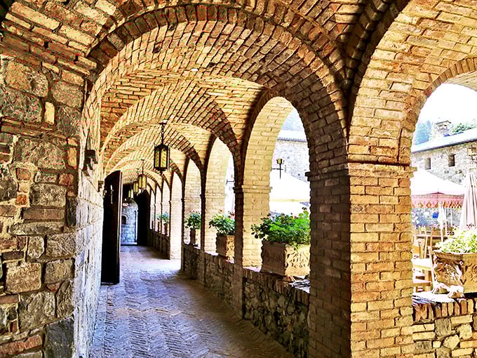 Brick archways that took craftsmen years to perfect, creating Instagram gold for visitors who appreciate genuine artistry.
