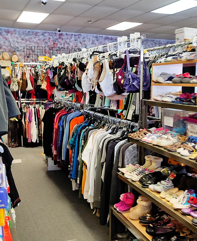 The clothing section rivals Narnia's wardrobe&mdash;endless racks containing decades of fashion history and tomorrow's vintage finds.