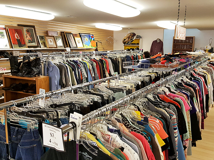 Rack after glorious rack of fashion possibilities. Like archaeological layers, each section reveals another era's sartorial treasures&mdash;at prices that won't trigger your credit card's fraud alert.