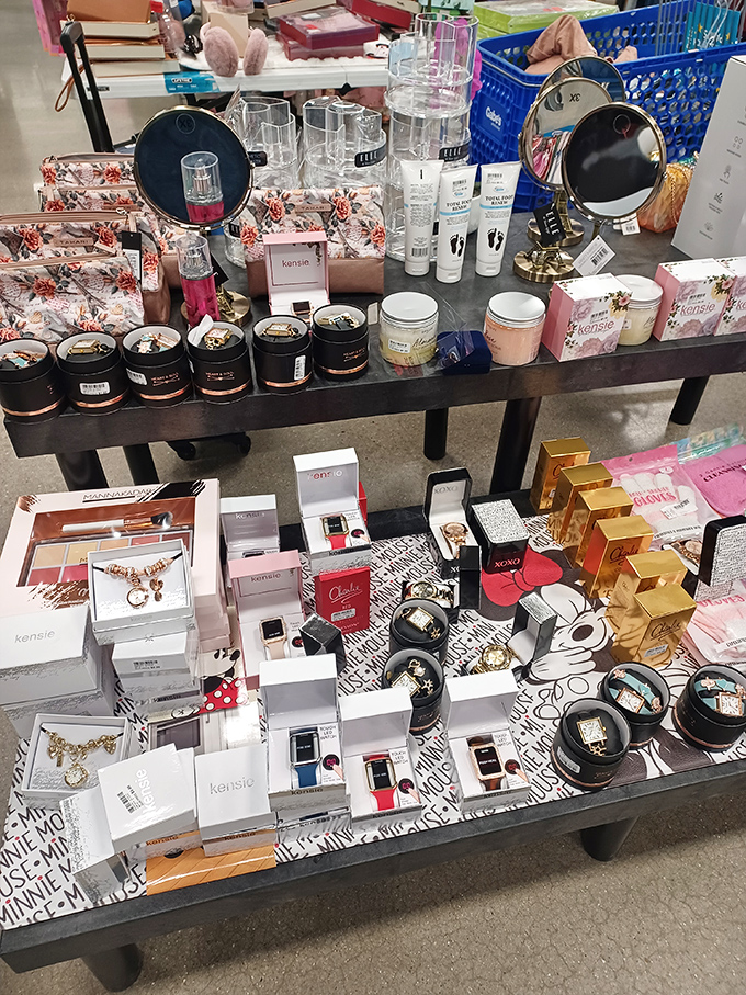 Beauty without bankruptcy! Name-brand cosmetics and skincare products that normally require a small loan elsewhere sit pretty at prices that won't make you wince.