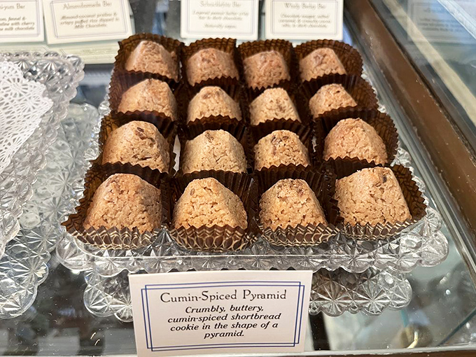 These pyramid-shaped cumin cookies aren't playing around. They're the architectural wonders of the cookie world&mdash;crumbly, buttery, and boldly spiced for the adventurous sweet tooth. 