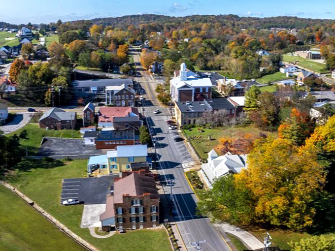 Fall paints Dandridge in a palette that would make Bob Ross weep with joy, framing the historic downtown in autumn's golden embrace.