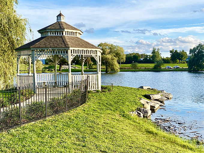 This gazebo at Eldridge Park isn't just picturesque&mdash;it's where locals gather for free concerts while Manhattan residents pay $200 for similar views.