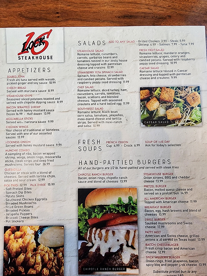 The menu reads like a love letter to comfort food classics, with each description promising a reunion with flavors you've missed.