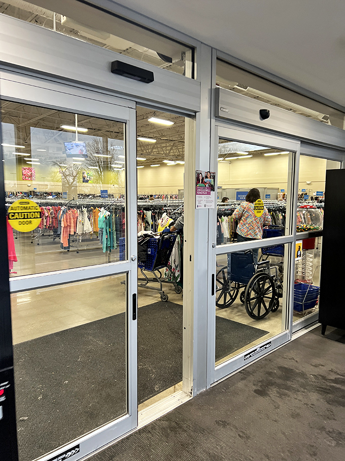 Through these sliding doors lies a parallel universe where the thrill of the hunt replaces the dread of retail prices.