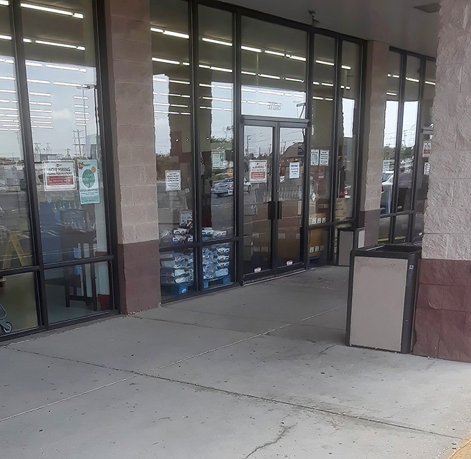 The entrance beckons with the silent promise that someone else's "no longer needed" might be your "exactly what I've been looking for."