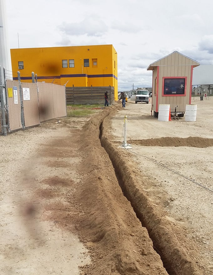 Every great story needs proper infrastructure. This trench might not be glamorous, but it's part of keeping this slice of Americana running for future generations.