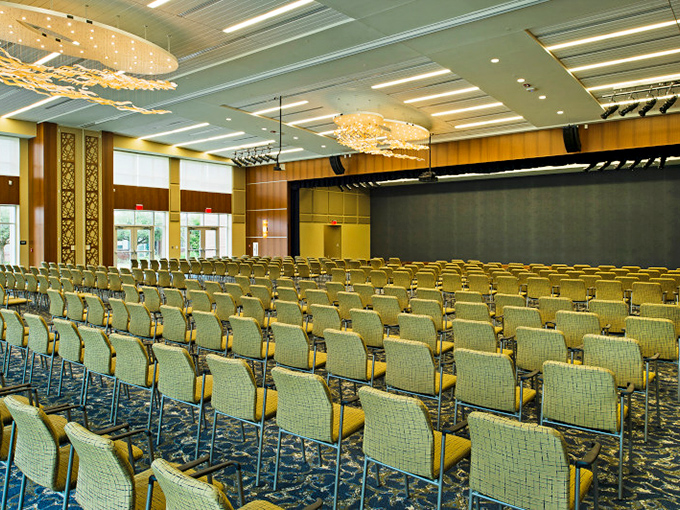 From classical concerts to comedy nights, this elegant auditorium hosts events that rival downtown venues, minus the impossible parking.