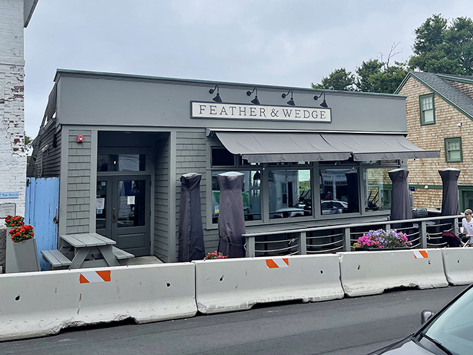 Feather & Wedge sits waterside, ready to serve seafood so fresh it practically swam to your plate.