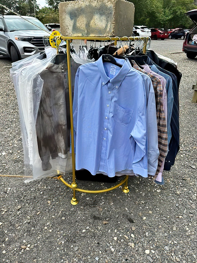 Not just secondhand clothes&mdash;secondhand possibilities. That blue Oxford might just be your next lucky interview shirt.