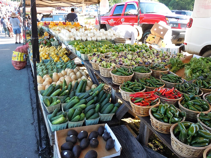 Nature's color palette on full display&mdash;these farm-fresh vegetables haven't yet heard they're supposed to be shrink-wrapped and bar-coded.