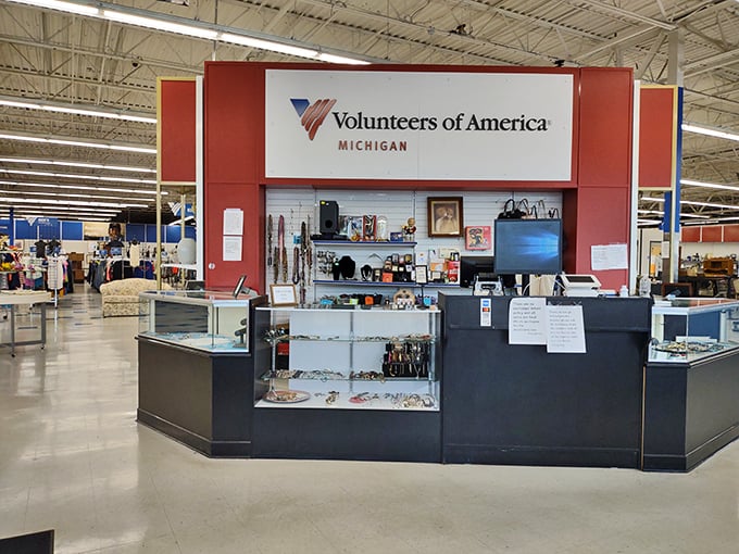 The command center of thrift operations, where treasures are priced and dreams are processed. Every great adventure needs a starting point.