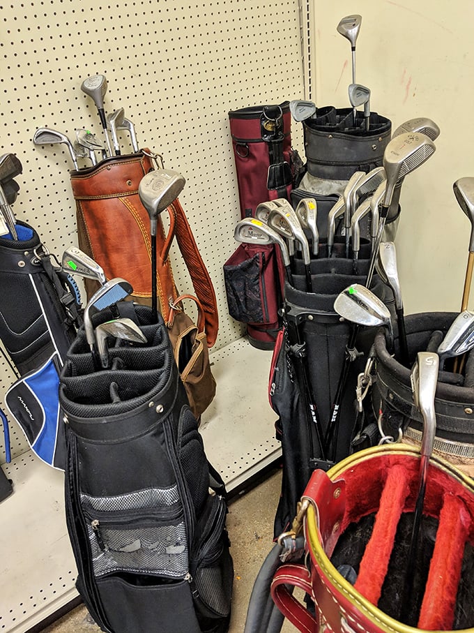 A golf enthusiast's dream lineup! These clubs have stories to tell&mdash;some of triumph, some of water hazards best forgotten.