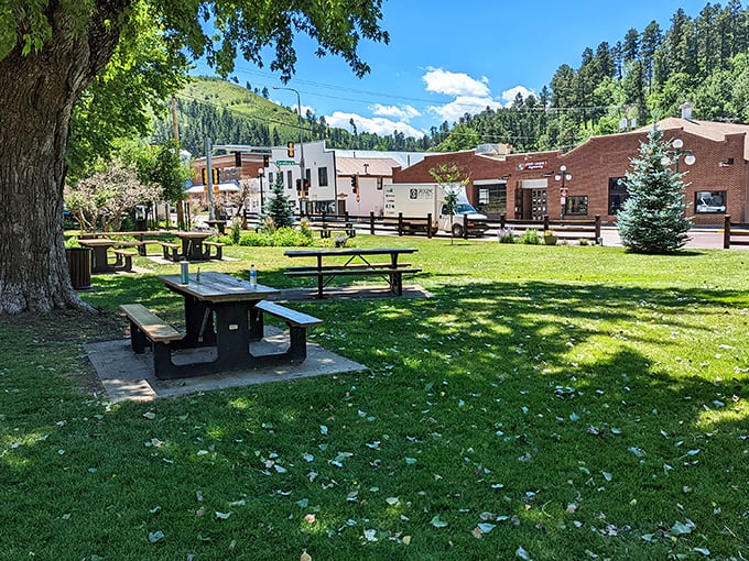 Nature meets history in this peaceful park setting. The perfect spot to digest both lunch and 150 years of Wild West lore.