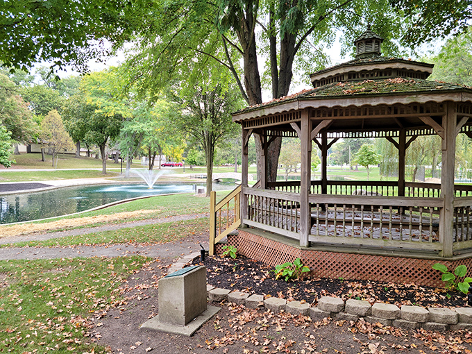 This gazebo isn't just Instagram-worthy—it's a time machine to simpler days when summer band concerts and first kisses defined small-town magic.