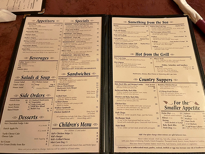 The menu reads like a greatest hits album of comfort classics. No molecular gastronomy here, just dishes your taste buds already know by heart.