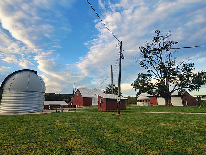 This pastoral scene makes you wonder why anyone thought concrete was an improvement over red barns and green fields.