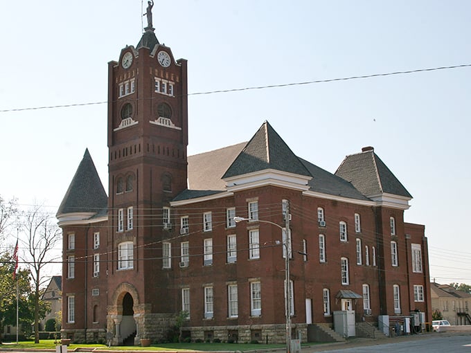 The Jackson County Courthouse isn't just architecturally impressive&mdash;it's the beating heart of a town where your dollar stretches like saltwater taffy.