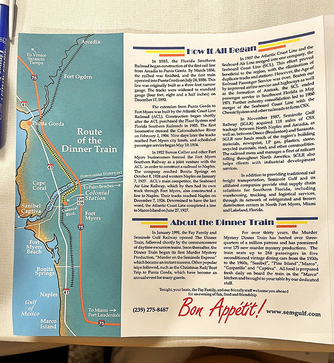 A map that promises more than directions&mdash;it offers a journey through time. Florida's railway history unfolds with each colorful route line. 
