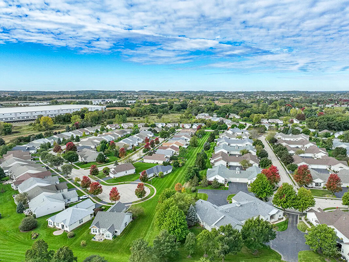 Who needs a white picket fence when you've got this? The thoughtfully designed neighborhood layout offers both privacy and community, with enough green space to make suburban dreams come true.