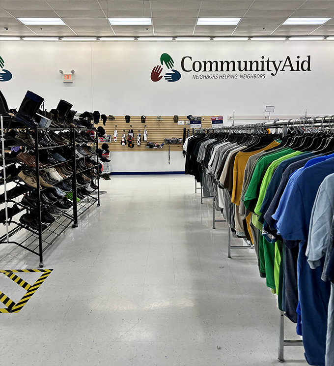 Organization is the unsung hero here&mdash;color-coded racks and clear signage transform what could be chaos into a thrifter's paradise.