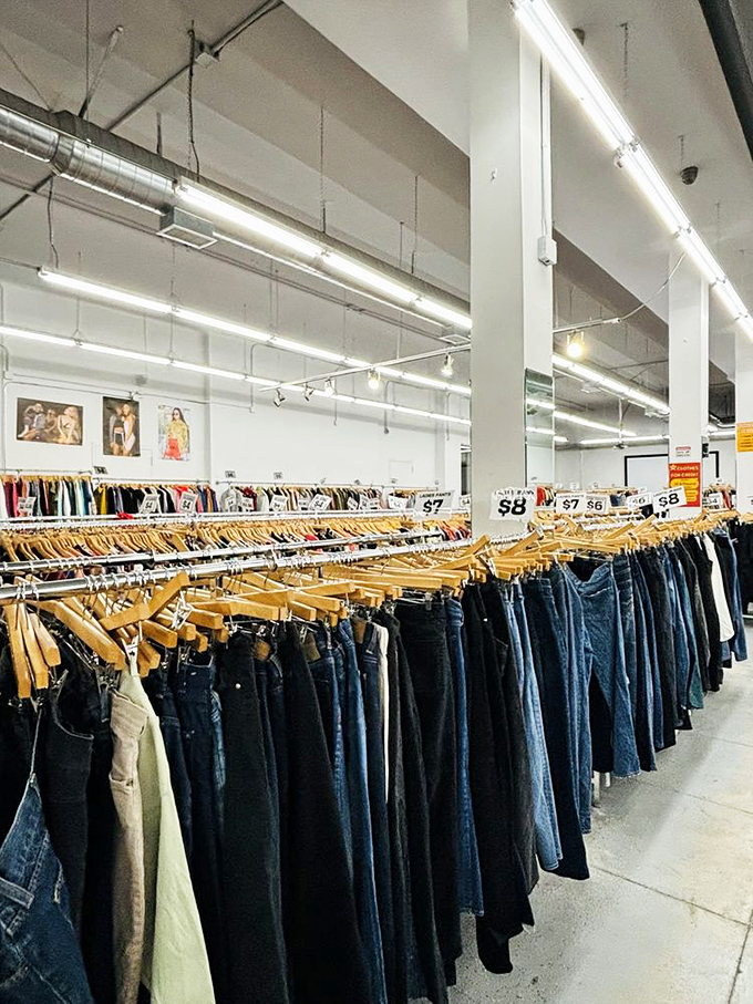 If heaven had a denim section, it would look suspiciously like this spectacular sea of blue perfection.