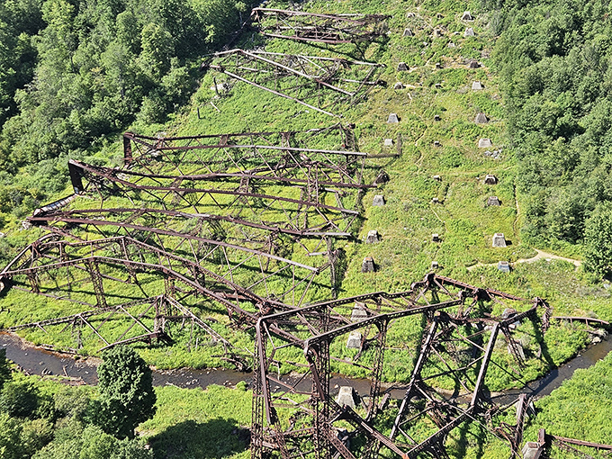 Mother Nature's Jenga game gone wild. These twisted steel remnants tell a powerful story of destruction and rebirth.