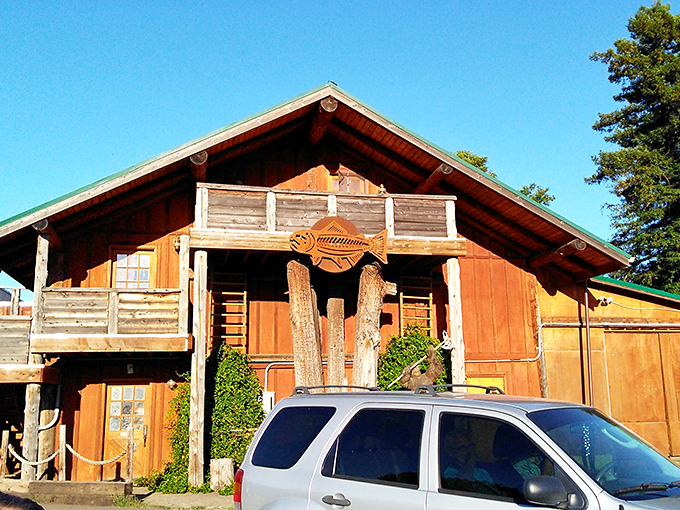 This rustic wooden structure with its fish emblem might look like a movie set, but it's pure Oregon&mdash;where history isn't displayed behind glass but lived in daily.
