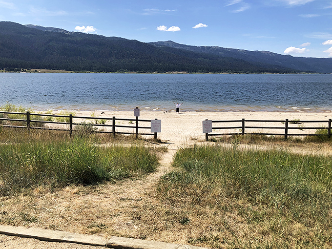 Lake Cascade's shoreline invites quiet contemplation, where the mountains meet water in that perfect Idaho harmony that makes retirement feel like an endless vacation.