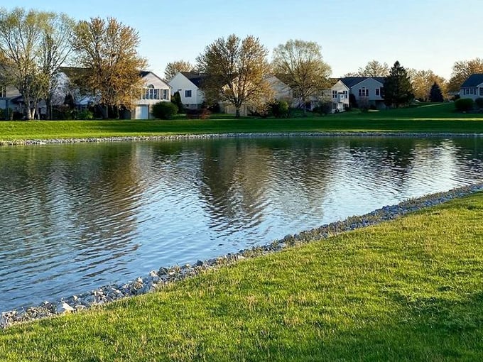 Reflections of comfortable living dance across the water. These homes aren't just near the lake &ndash; they're part of the view.
