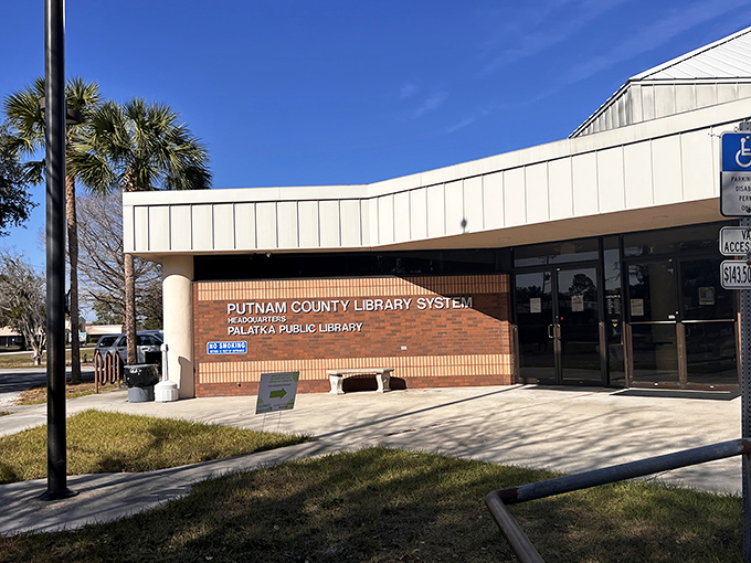 The Palatka Public Library &ndash; where retirement reading lists come to life and the air conditioning is always set to "perfect Florida afternoon."