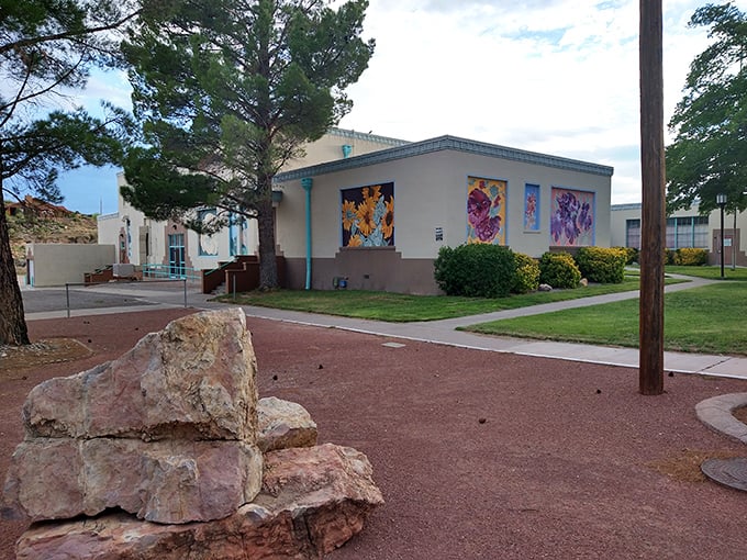 Community spaces decorated with vibrant murals remind you that art doesn't need a fancy gallery to make an impact.